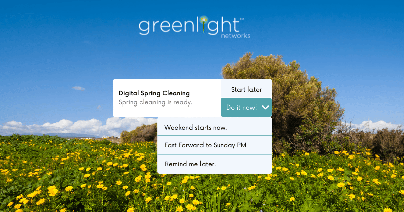 Digital Spring Cleaning Tips From Greenlight Networks